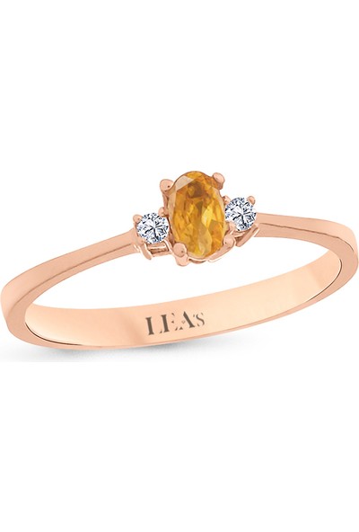LEA's Pırlanta Pırlantalı Oval Citrine Yüzük 13500058 LEA's Pırlanta Pırlantalı Oval Citrine Yüzük 13500058