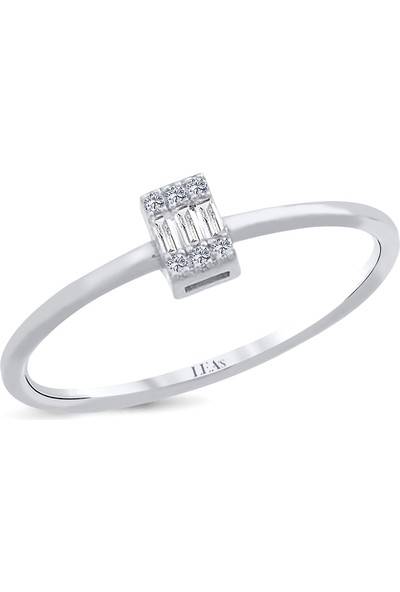LEA's Pırlanta 0.07 Karat Baget Pırlanta Yüzük 13500006