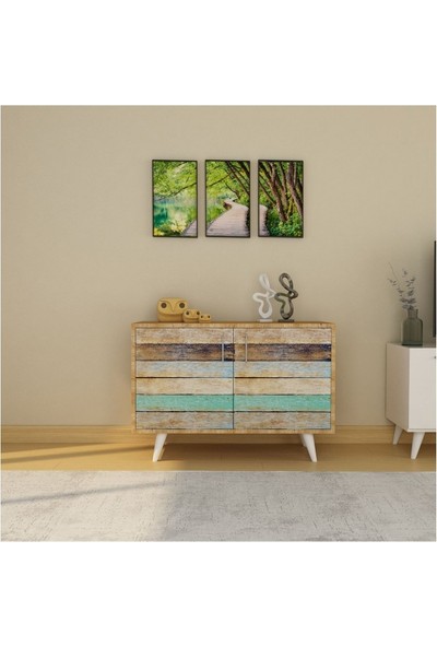 Parla Dolap Çok Amaçlı Atlantik Çam 100*65*40 cm PS7936