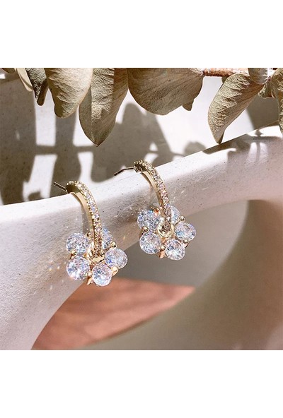 Cosita Kristal Çiçek Küpe