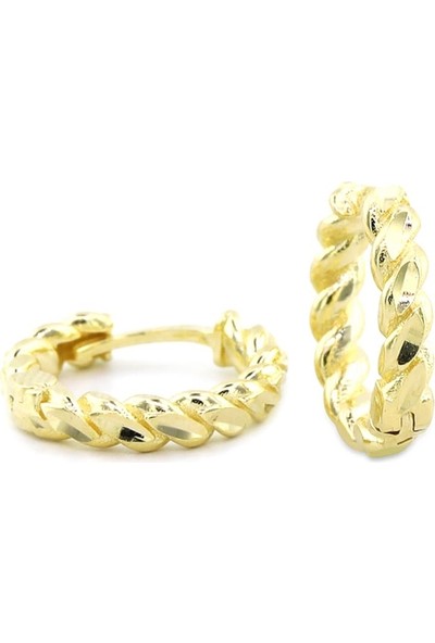 Altınkaynak 14 Ayar Halka Burma Altın Küpe