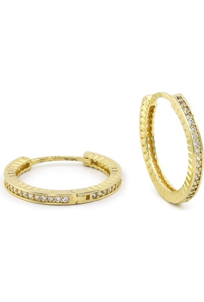 Altınkaynak 14 Ayar Halka Altın Küpe