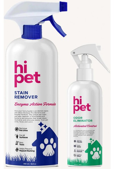 Hipet Leke Çıkarıcı ve Koku Giderici Sprey Hipet Leke Çıkarıcı ve Koku Giderici Sprey