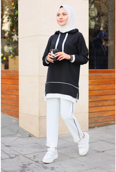 Moylin 1974 Biye Detaylı Kapşonlu Takım