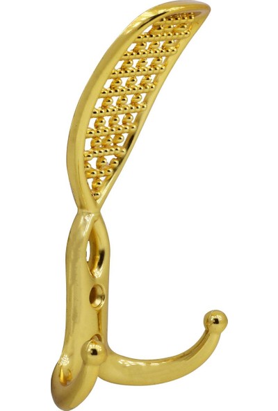 Badem10 Osmanlı Portmanto Vestiyer Duvar Askısı Dolap Elbise Askılığı Gold (5 Adet)