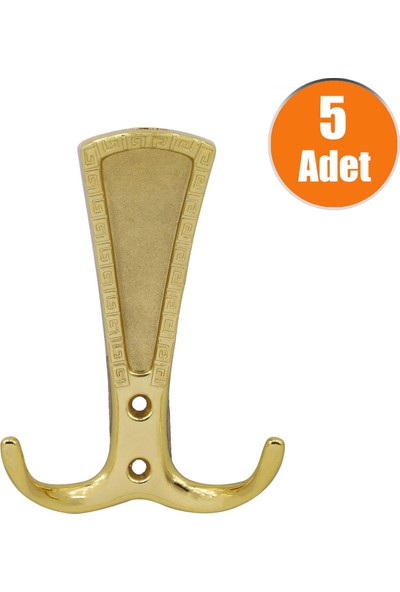 Badem10 Verda Portmanto Vestiyer Duvar Askısı Dolap Elbise Askılığı Gold (5 Adet) Badem10 Verda Portmanto Vestiyer Duvar Askısı Dolap Elbise Askılığı Gold (5 Adet)