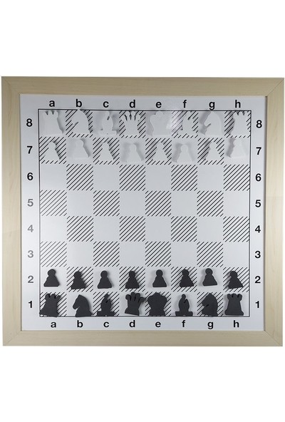 Okul Store Duvara Monte Manyetik Satranç Tahtası 78X78CM