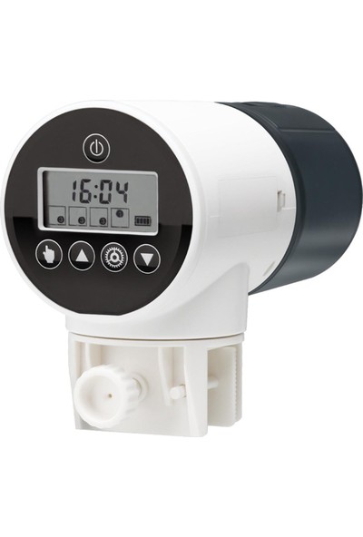 İllusory Şarj Edilebilir Zamanlayıcı Balık Besleyici Gıda Dağıtıcı Lityum LCD (Yurt Dışından)