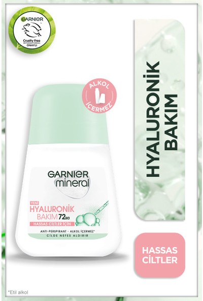 Garnier Mineral Hyaluronik Bakım Roll-On Deodorant Garnier Mineral Hyaluronik Bakım Roll-On Deodorant