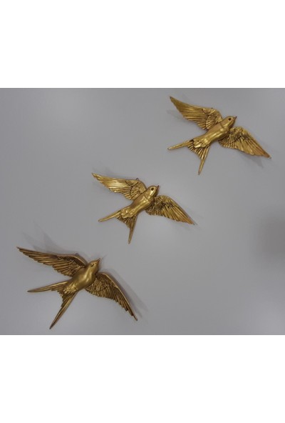Simge Altın Kırlangıç Obje 3lü