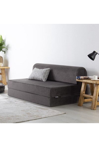Homedius Magic Çift Kişilik Katlanır Yataklı Koltuk - Gri