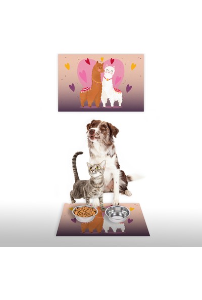 Water Food Kedi Köpek Lama Desenli Dijital Baskılı 35X50CM Dekoratif Çok Amaçlı Iç ve Dış Kapı Paspası Mama Paspası Water Food Kedi Köpek Lama Desenli Dijital Baskılı 35X50CM Dekoratif Çok Amaçlı Iç ve Dış Kapı Paspası Mama Paspası