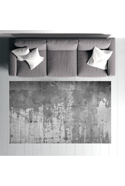 Tekstil Sepeti Kadife Kumaş Lastikli Halı Örtüsü Duman