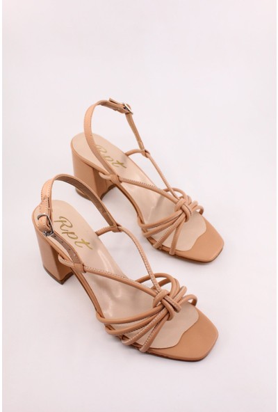 Papistil Bantlı Topuklu Ayakkabı