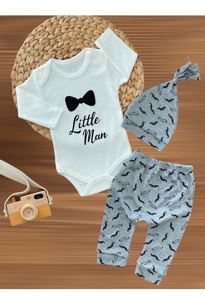 Poli Foni Baby Neşeli Bebeklerimiz Little Man Bereli Takım