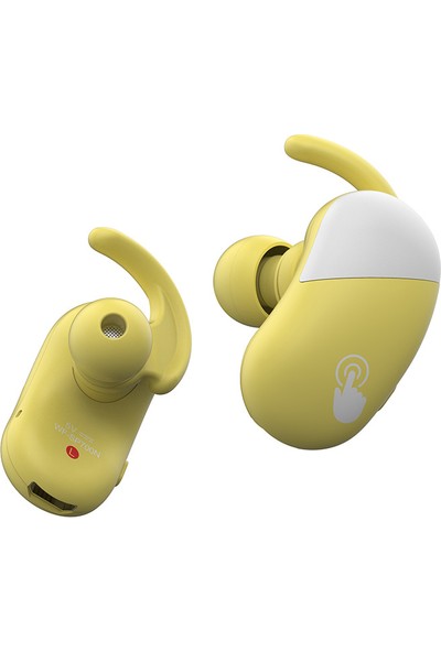 Benedict Tws Binaural Bluetooth 5.0 Spor Için Koşu Kulaklığı - Sarı (Yurt Dışından)