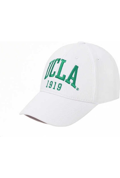 BALLARD Beyaz Açık Yeşil Nakışlı Şapka