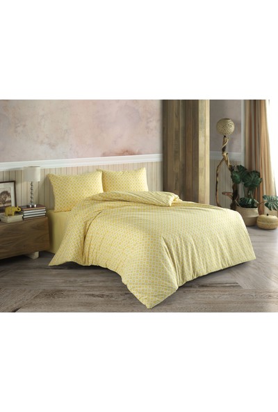 Weekend Home Battal Boy Nevresim Takımı Elips Sarı