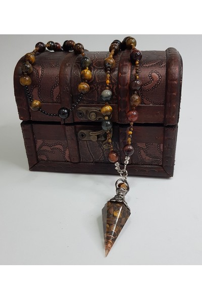 Tonstyle TS001543 Kaplan Gözü Doğaltaş Kolye