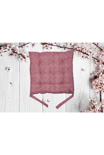 Silikon Elyaf Dolgulu Gül Kurusu Sandalye Minderi Silikon Elyaf Dolgulu Gül Kurusu Sandalye Minderi