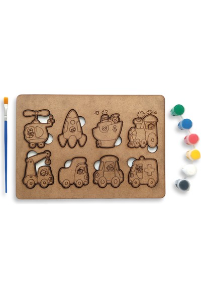 Ahşap Puzzle Taşıtlar