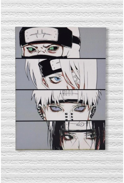 Altair Naruto Black White Ahşap Duvar Süsü