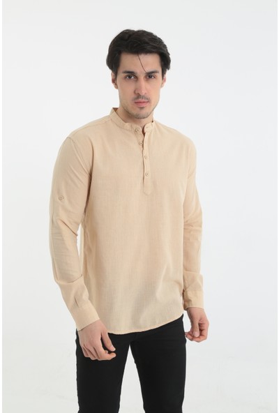 Naglita Erkek Flam Pamuk Uzun Kollu Gömlek