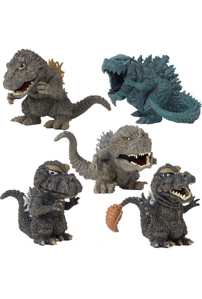 Sinley 5 Adet Mini Godzilla Model Araba Süsleme Bebek (Yurt Dışından) Sinley 5 Adet Mini Godzilla Model Araba Süsleme Bebek (Yurt Dışından)