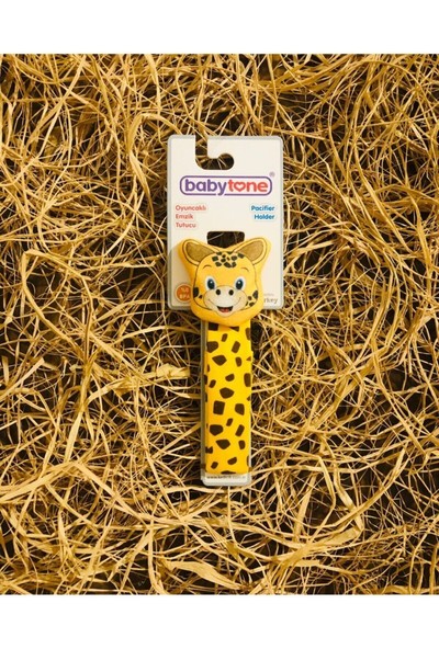 Babytone Bebek Sevimli Zürafa Oyuncaklı Emzik Tutucu Babytone Bebek Sevimli Zürafa Oyuncaklı Emzik Tutucu