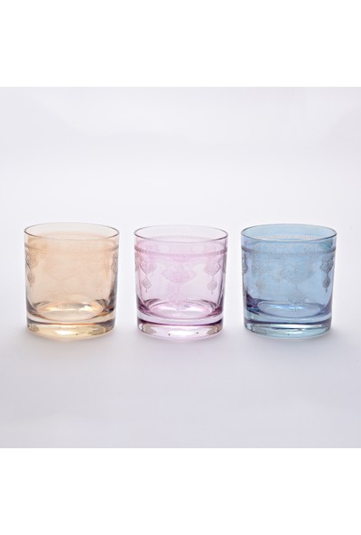 Liviano Viski Bardağı 6 Parça Armoni 3 Renk M00624-KS