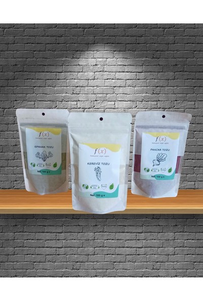 Fx Food 3 Lü Sebze Tozu
