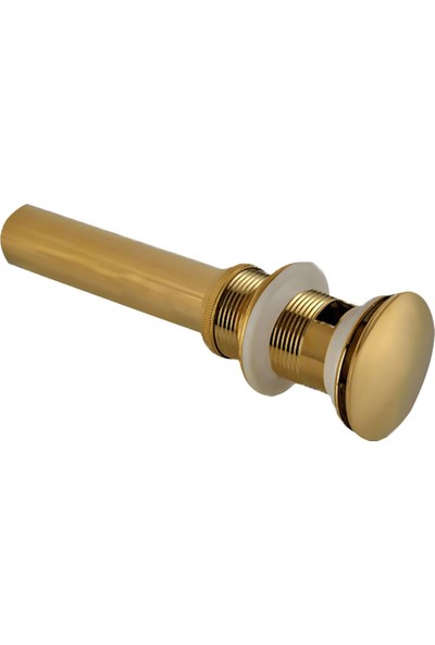 Krom Oluklu Tıklama Havzası Lavabo Dokunun Düğmesi Atık Disk Yukarı Fiş Altın Krom Oluklu Tıklama Havzası Lavabo Dokunun Düğmesi Atık Disk Yukarı Fiş Altın