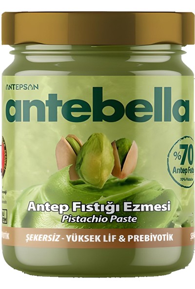 Antebella Antep Fıstık Ezmesi 200 gr (Şekersiz) Antebella Antep Fıstık Ezmesi 200 gr (Şekersiz)