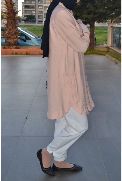 Asela Cebi Işlemelitesettür Tunik Gömlek Asela Cebi Işlemelitesettür Tunik Gömlek