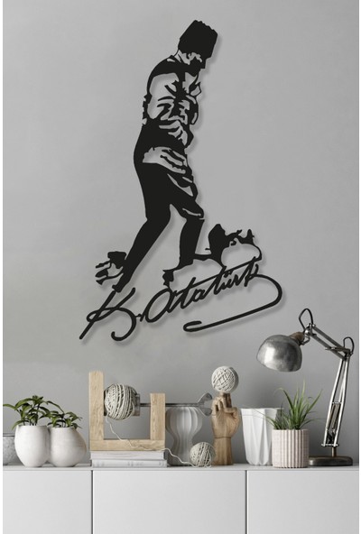 Atatürk Kocatepe Imzalı Temalı Dekoratif Metal Duvar Tablosu 50X30 cm Atatürk Kocatepe Imzalı Temalı Dekoratif Metal Duvar Tablosu 50X30 cm