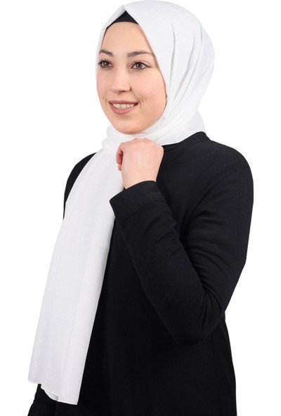 Berussa Düz Renk Jakarlı Krinkıl Şal - Desen-02 - Renk-15