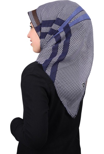Nur Ipek Desenli Keten Flamlı Eşarp - Desen-03 - Renk-02 Nur Ipek Desenli Keten Flamlı Eşarp - Desen-03 - Renk-02