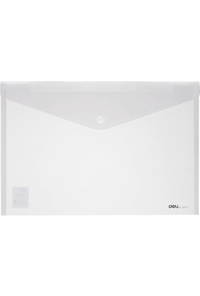 Deli 38165 Çıtçıtlı Evrak Dosyası A4 Şeffaf
