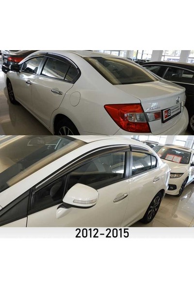 ÇMK Honda Civic Fb7 2012-2015 Cam Rüzgarlığı Krom (Çıtalı) ÇMK Honda Civic Fb7 2012-2015 Cam Rüzgarlığı Krom (Çıtalı)