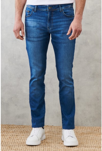 Slim Fit Dar Kesim Denim Esnek Jean Kot Pantolon Slim Fit Dar Kesim Denim Esnek Jean Kot Pantolon
