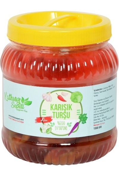 Ev Yapımı Karışık Acı Turşu Ev Yapımı Karışık Acı Turşu