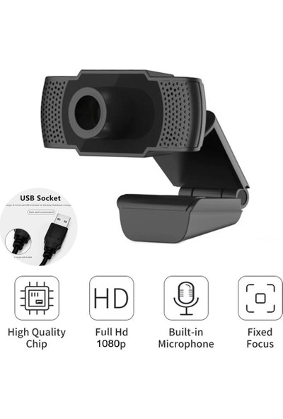 Streak X10 1080P Full HD Mikrofonlu Bilgisayar Konuşma Webcam Streak X10 1080P Full HD Mikrofonlu Bilgisayar Konuşma Webcam