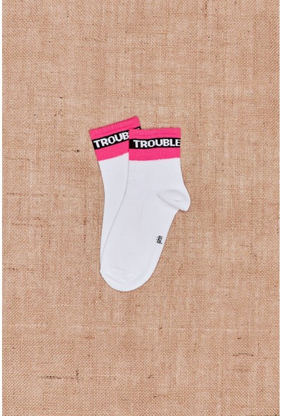 FullaModa Yazılı Soket Çorap