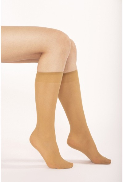 NBB Kadın FIT40 Lıcralı Diz Altı 12 Li Pantolon Çorap Nbb 9293 Ten