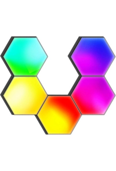 Ledfun H005, H006, H007 Modelleri Için Ek Altıgen LED Paneller – 5’li (Yurt Dışından) Ledfun H005, H006, H007 Modelleri Için Ek Altıgen LED Paneller – 5’li (Yurt Dışından)