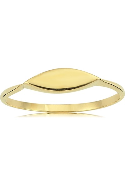 Anka Düz Göz Altın Yüzük