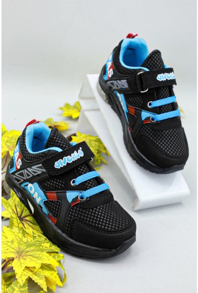 Ortopedik Renkli Işıklı Syh Turkuaz Çocuk Spor Ayakkabı 380 Ortopedik Renkli Işıklı Syh Turkuaz Çocuk Spor Ayakkabı 380