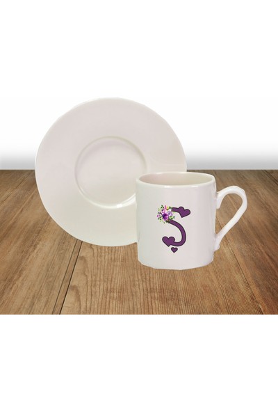 Seç Ş Harfi Baskılı Seramik Hediyelik Kahve Fincanı