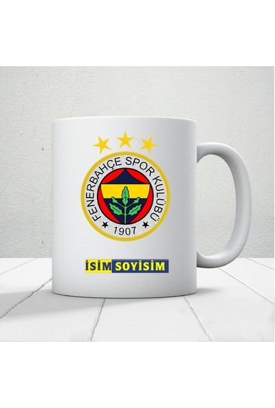 Seç Fenerbahçe Fb Kişiye Özel Baskılı Seramik Hediyelik Kupa
