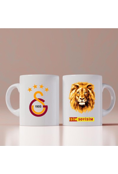 Seç Galatasaray Gs Kişiye Özel Baskılı Seramik Hediyelik Kupa